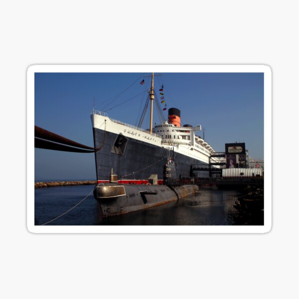 "Queen Mary Long Beach " Sticker for Sale by RMSTitanicShop | Redbubble