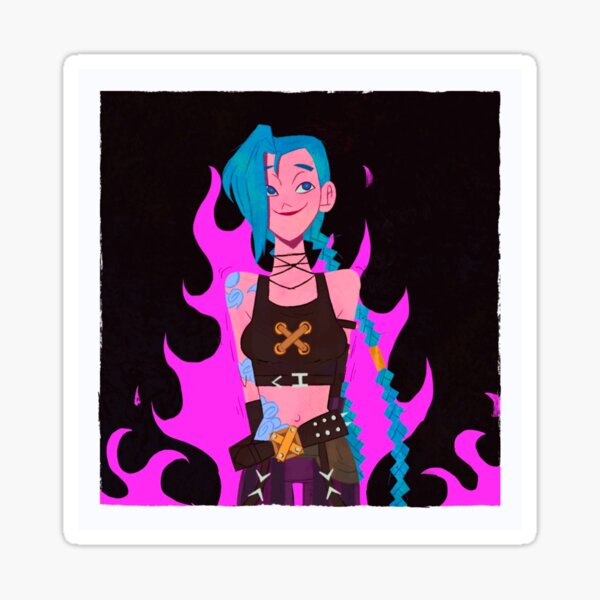 "Cute Arcane Jinx " Sticker for Sale by patternbabies | Redbubble