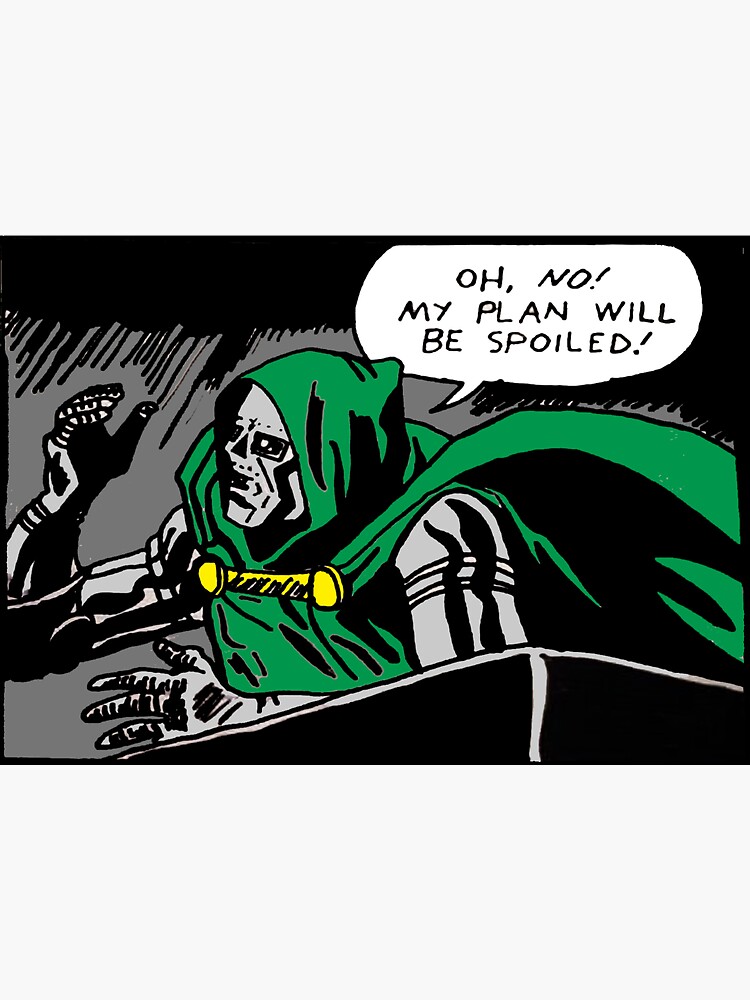 "Doctor Doom" Sticker for Sale by madvillainous | Redbubble