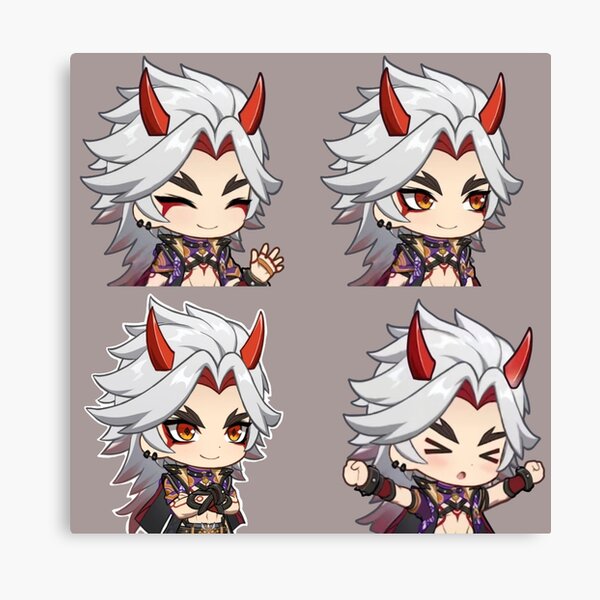 "Arataki Itto - Genshin Impact - Chibi Pack" Canvas Print for Sale by ...