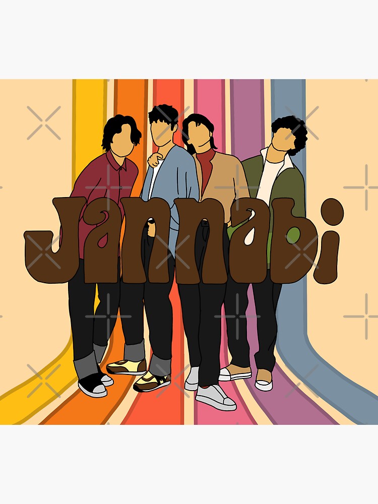 "JANNABI 잔나비 [VER. 1]" Sticker for Sale by metanoiaaa | Redbubble