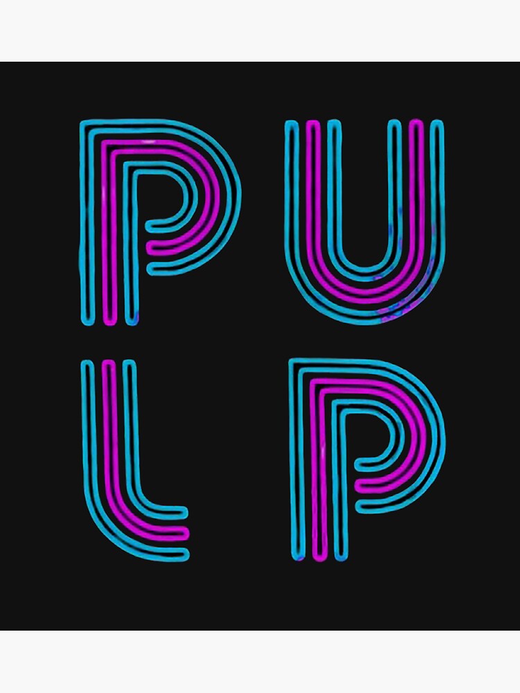 "PULP BAND LOGO" Sticker by mdiemergw | Redbubble
