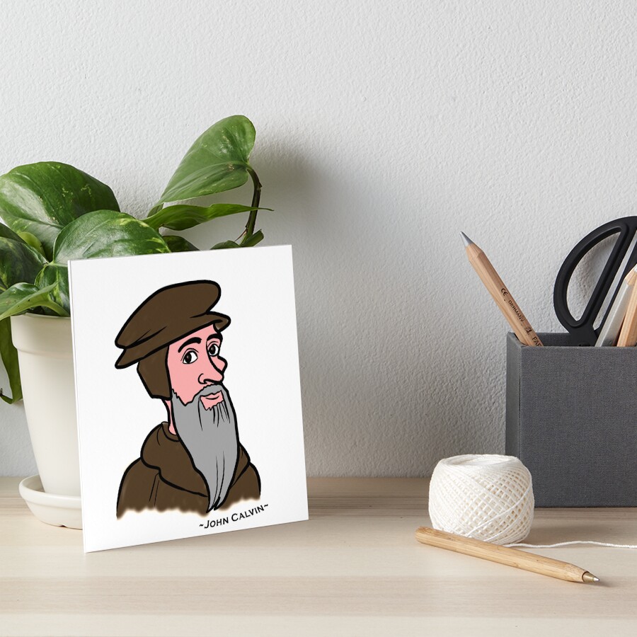 "John Calvin" Sticker for Sale by TheologyFirst | Redbubble