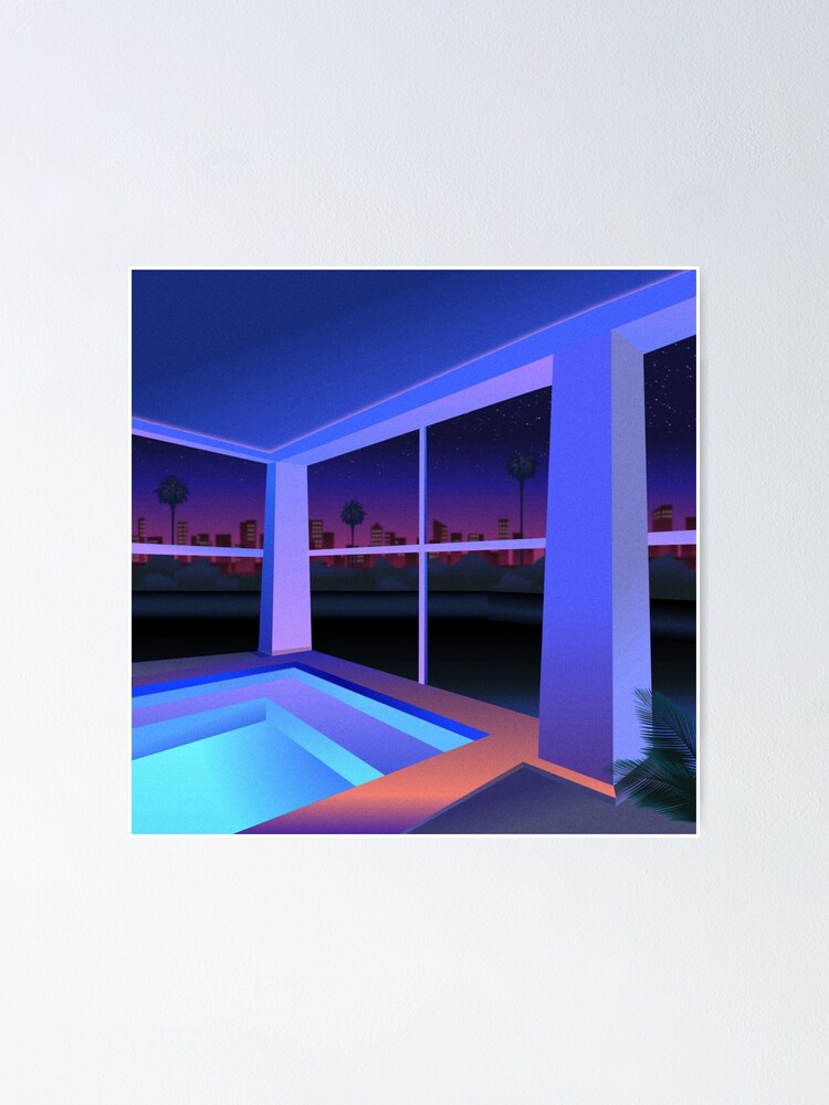 "Neon Pools" Poster for Sale by khansynth | Redbubble