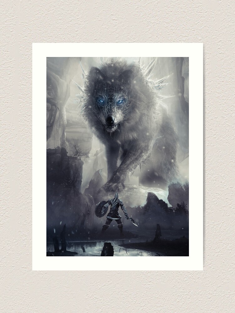 "Fenrir the Norse Wolf" Art Print for Sale by ikaruna | Redbubble