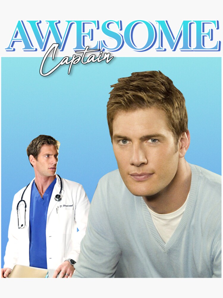 "Captain Awesome VintageRetro Design " Sticker by CortexShirts | Redbubble