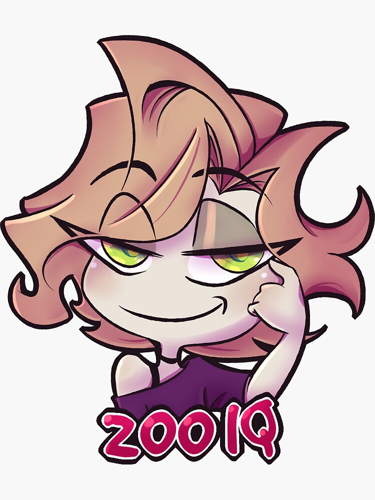"200 IQ Chibi Andrea" Sticker by DreamingAlice | Redbubble