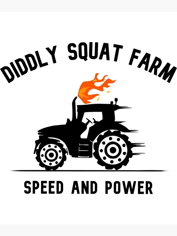 "Diddly squat farm shop logo tractor " Art Print for Sale by ...