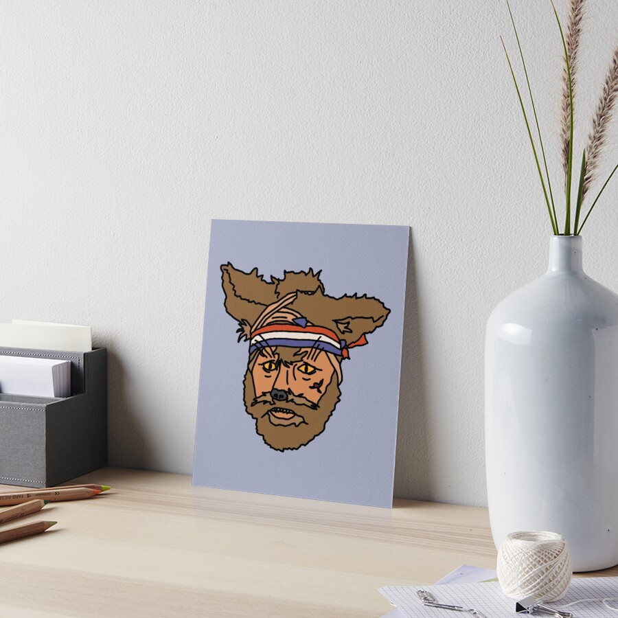 "The Mighty Boosh, Crack Fox" Art Board Print by Claracasper | Redbubble