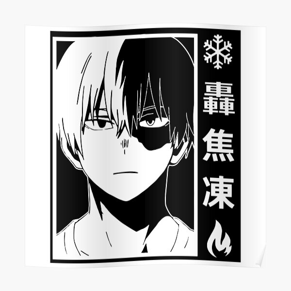 "todoroki symbols" Poster by cremadesign | Redbubble