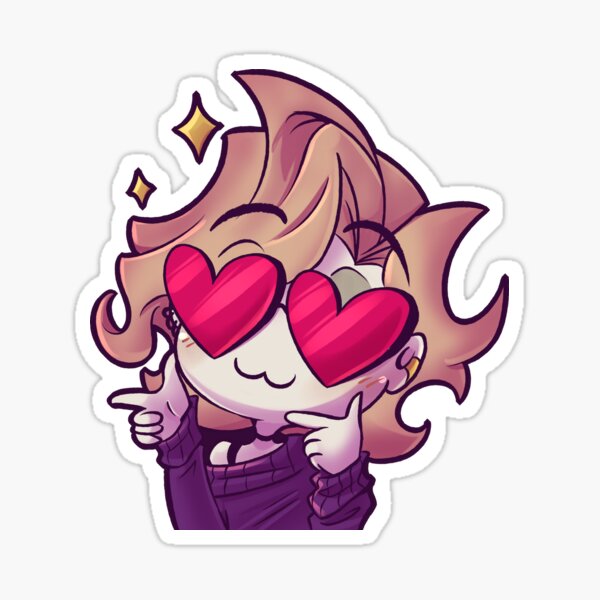 "Finger pistol Chibi Andrea" Sticker by DreamingAlice | Redbubble