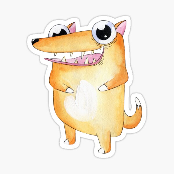 "Orange Weasel" Sticker for Sale by Visualism | Redbubble