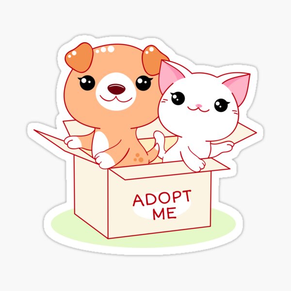 "Please adopt me" Sticker by CKDream | Redbubble