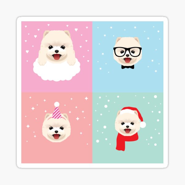 "Poma Poma Pomeranian" Sticker by CKDream | Redbubble