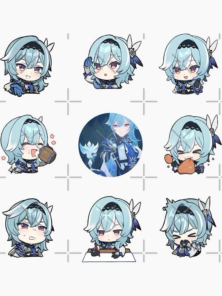 "Genshin Impact Eula Chibi" Sticker for Sale by NerdCult | Redbubble