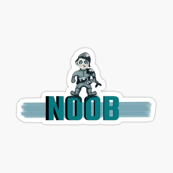"Gaming Noob design" Sticker for Sale by Kyradem | Redbubble