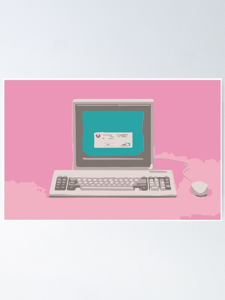 "Y2K computer" Poster for Sale by daschawolk | Redbubble