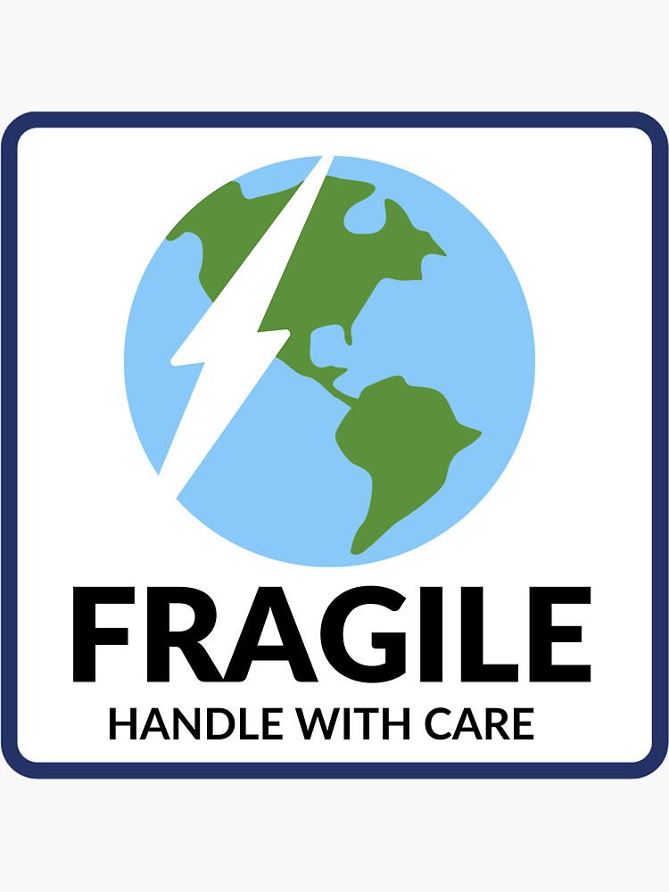 Fragile Earth Sticker For Sale By Mint TeesArt Redbubble fragile-earth-sticker-for-sale-by-mint-teesart-redbubble