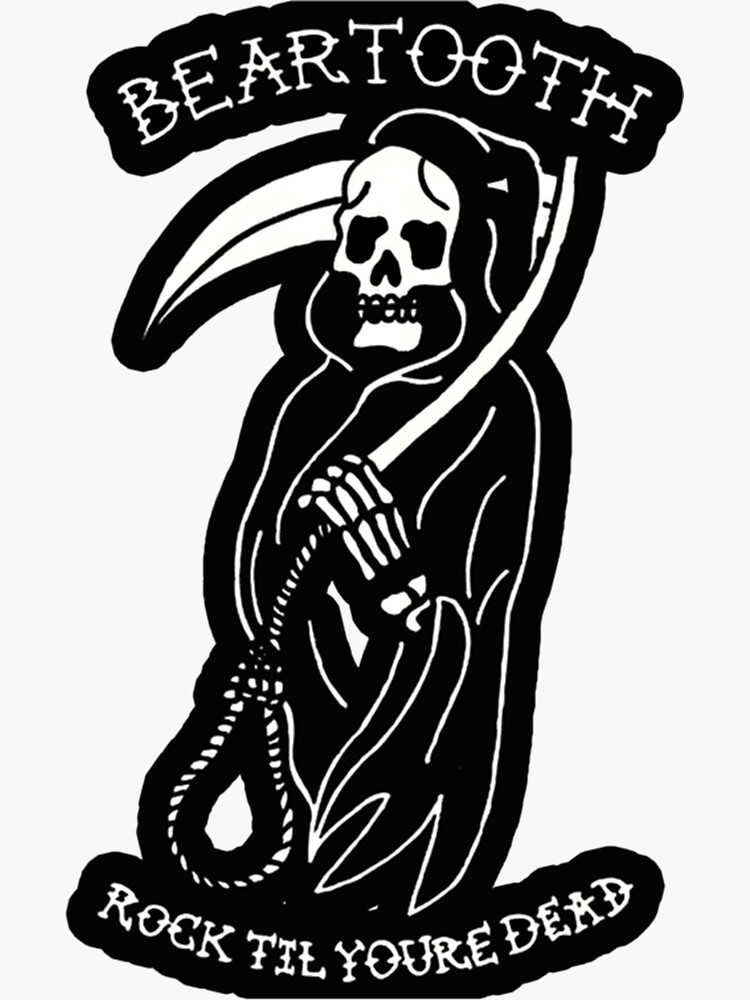 "Beartooth " Sticker for Sale by PissyPrints2 | Redbubble