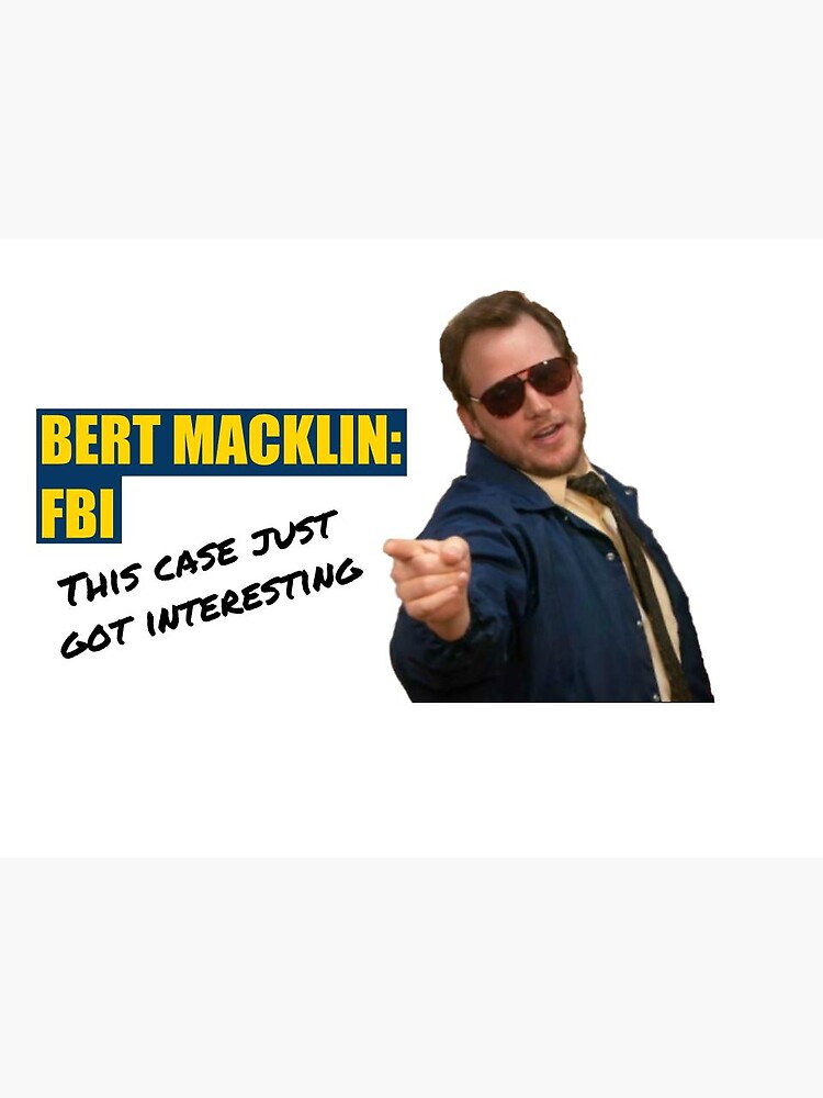 "Bert Macklin: FBI" Sticker by Benspa16 | Redbubble