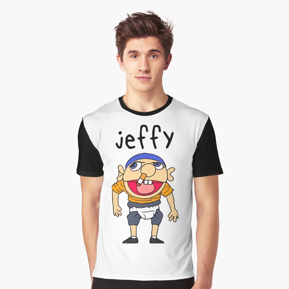 "Jeffy Funny Puppet " Sticker for Sale by NorthWallDecor | Redbubble