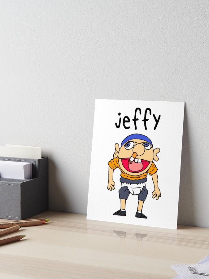 "Jeffy Funny Puppet " Art Board Print for Sale by NorthWallDecor ...