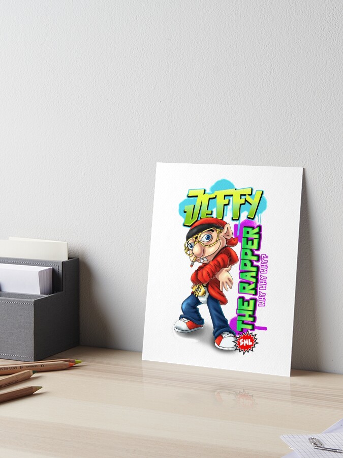 "Jeffy The Rapper - Funny SML Character " Art Board Print for Sale by ...