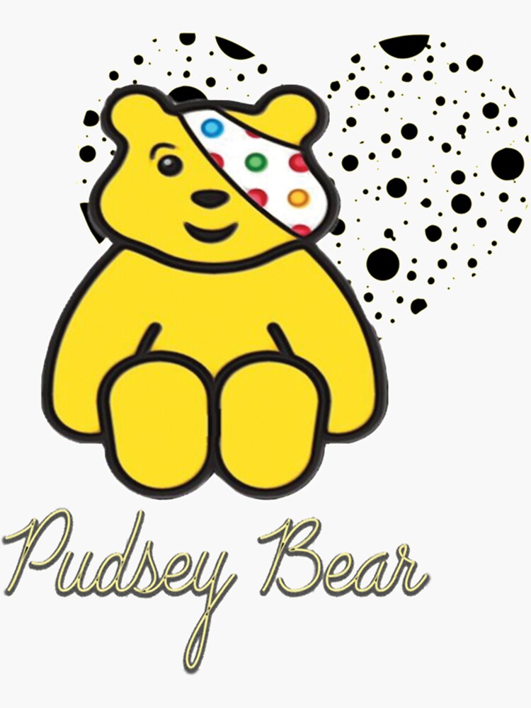 "Spotty - Pudsey Bear - Children in Need " Sticker for Sale by ...