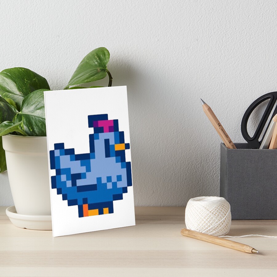 "stardew valley chickens " Art Board Print by four-seasons1 | Redbubble