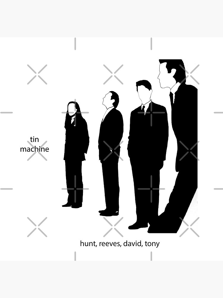 "tin machine" Sticker for Sale by screamingbyron | Redbubble