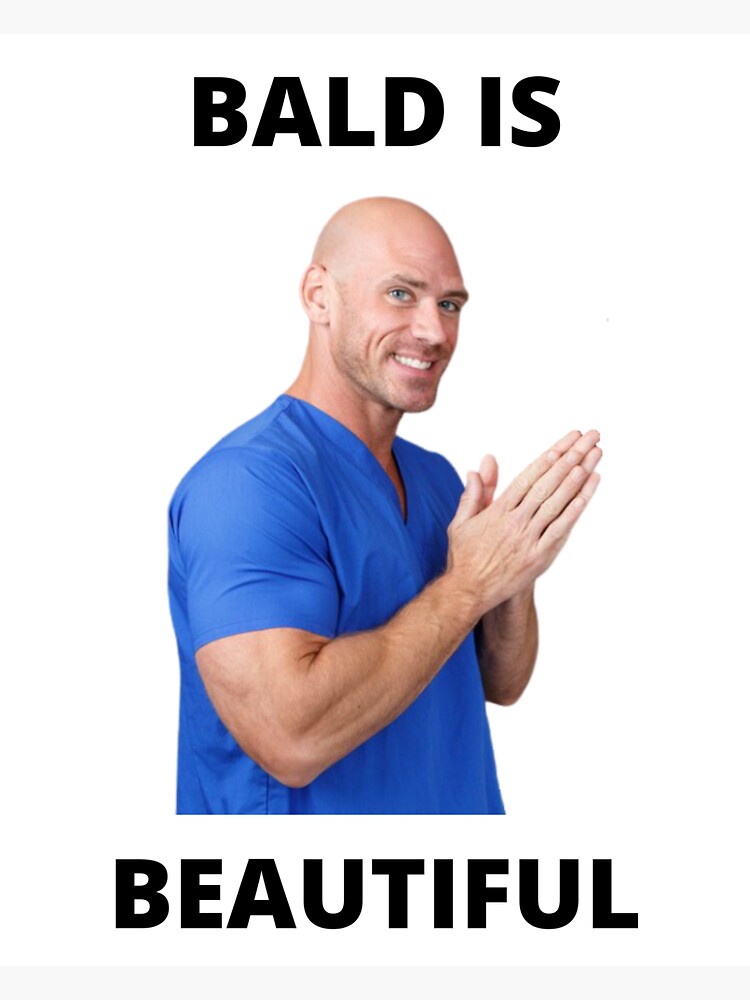 "Bald is Beautiful" Sticker by abildaevic | Redbubble