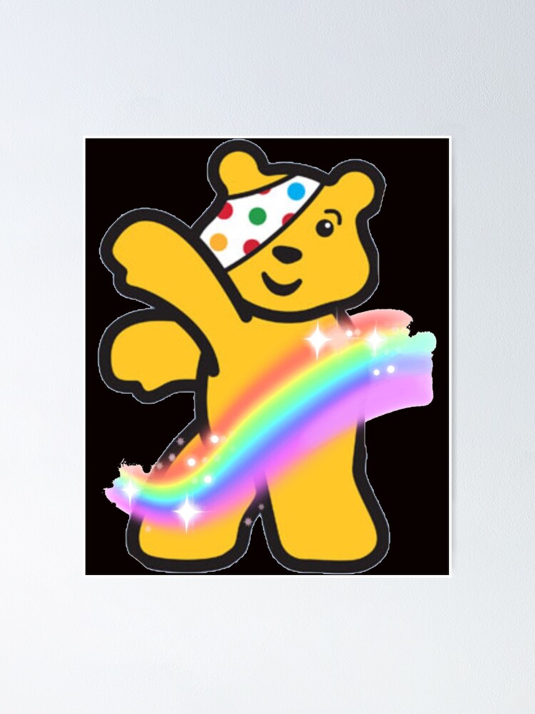 "Children In Need Pudsey Bear " Poster for Sale by BilaVorona2B | Redbubble