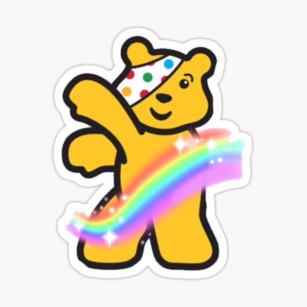 "Children In Need Pudsey Bear " Sticker for Sale by BilaVorona2B ...