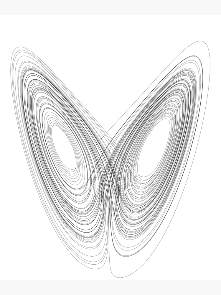 "Chaos and the butterfly effect (Black)" Poster for Sale by eaguileram ...