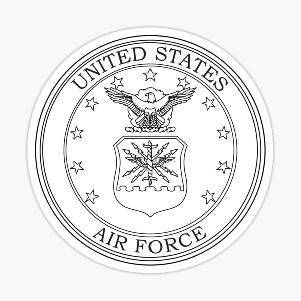 "Air Force emblem" Sticker by 21ayh | Redbubble