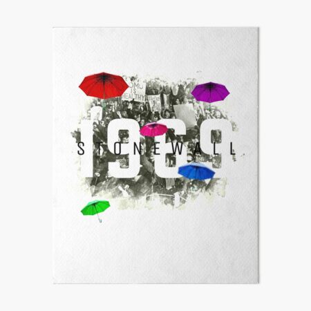"1969 Stonewall Riots" Art Board Print for Sale by IBD-HOUS | Redbubble