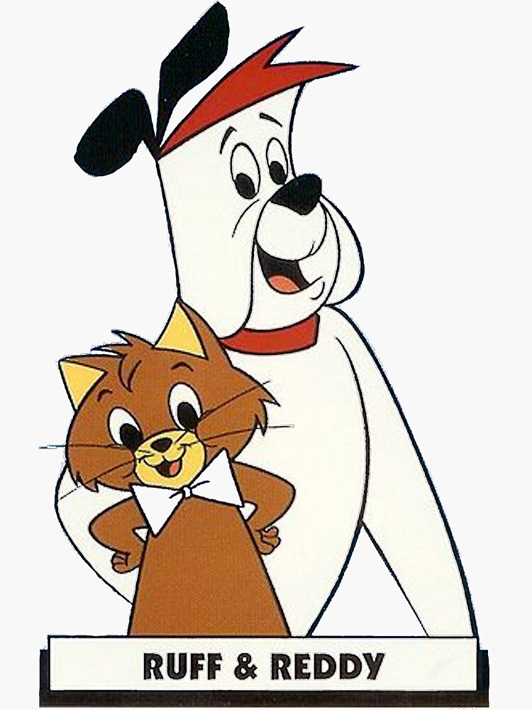 Pegatina «Programa de dibujos animados de televisión retro de Ruff y ...