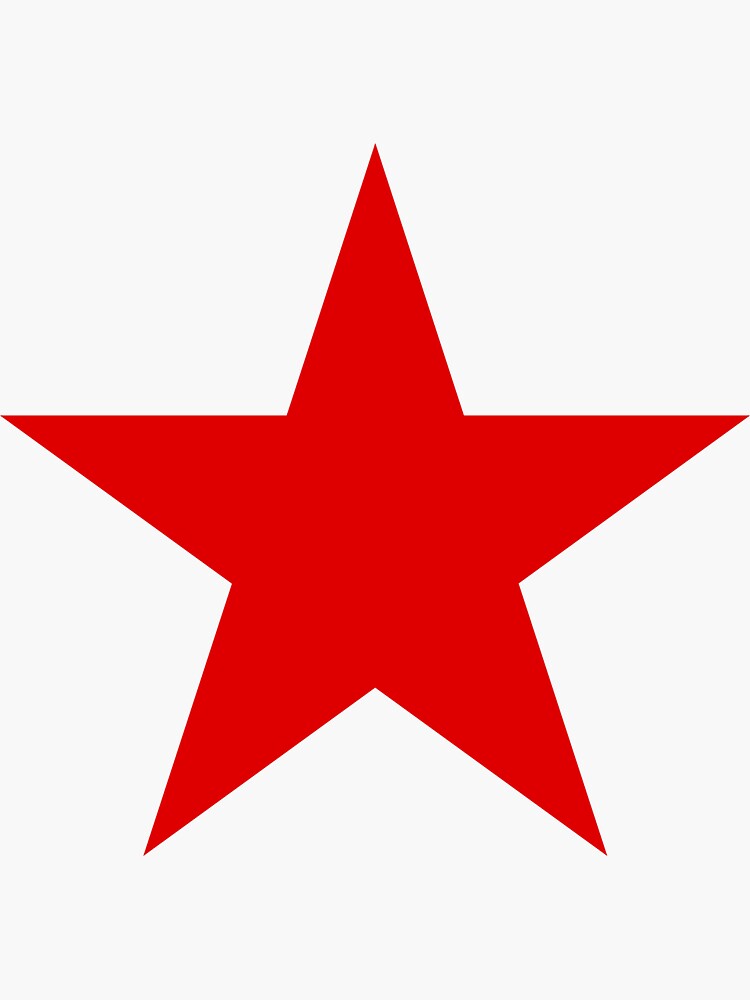 "Soviet Russian Red Star" Sticker by Dim0107 | Redbubble