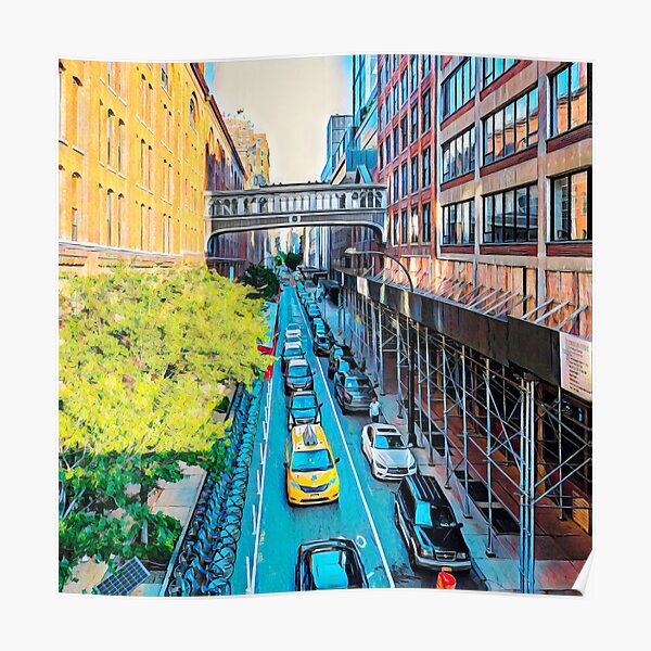 "The High Line, NYC" Poster by Sofia-Draws | Redbubble