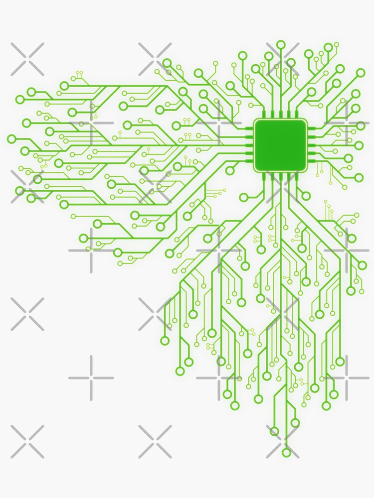 "Funny Works Computer Chip CPU Core Heart - Funny Computer Geek" Sticker for Sale by ...