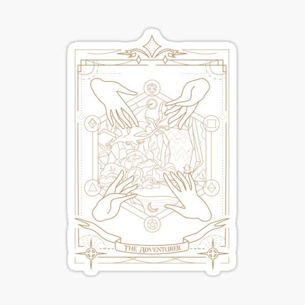 "DnD TTRPG Family: The Adventurer" Sticker by cavetricorn | Redbubble