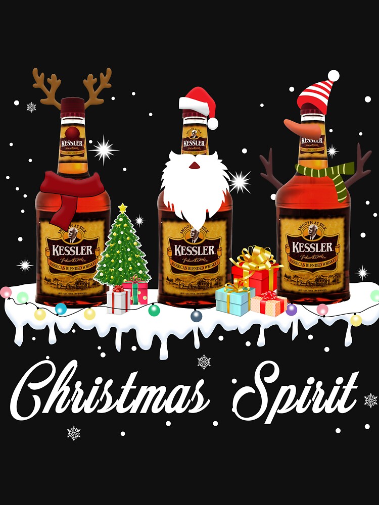"Christmas Spirit Whisky In The Snow" T-shirt for Sale by Baileyz91 ...