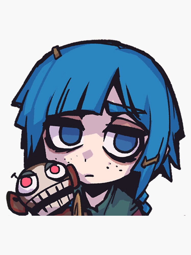 "jinx sticker, arcane, cute jinx, league" Sticker by Iron-IV | Redbubble