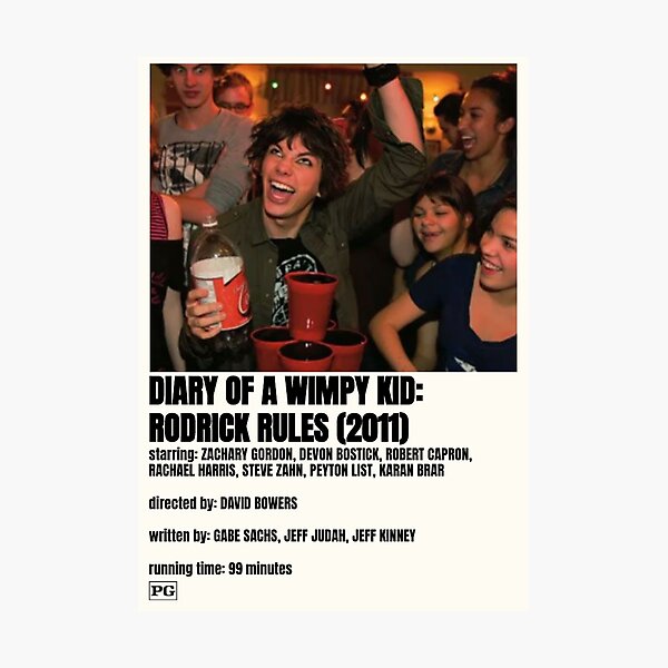 "Diary of a Wimpy Kid Rodrick Rules Movie" Photographic Print for Sale ...