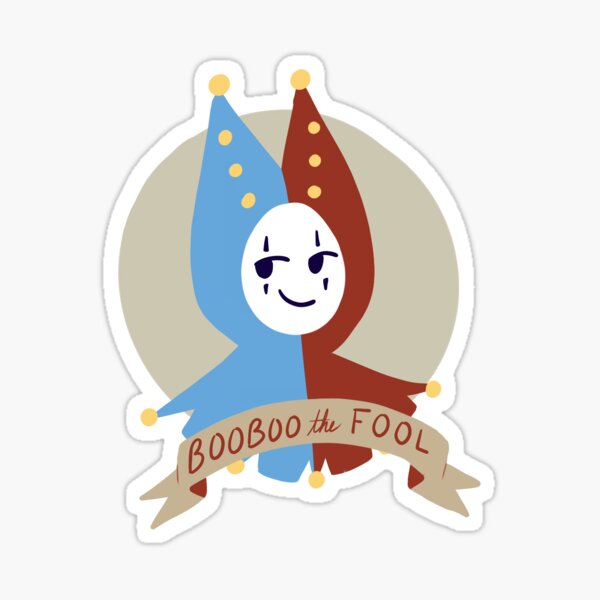 "booboo the fool" Sticker for Sale by dramallamana | Redbubble