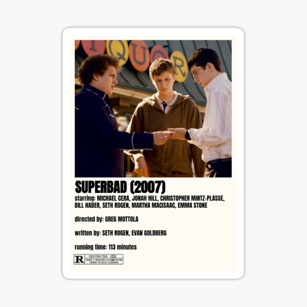 "Superbad Movie" Sticker for Sale by rachwoz14 | Redbubble