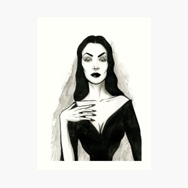 "Vampira" Art Print by jarofcomics | Redbubble