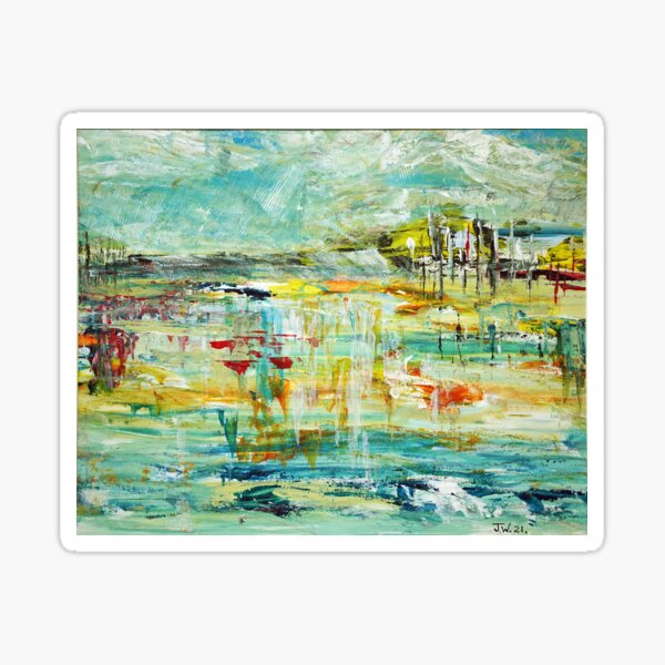 "Lake Annecy" Sticker for Sale by janwilsonart | Redbubble