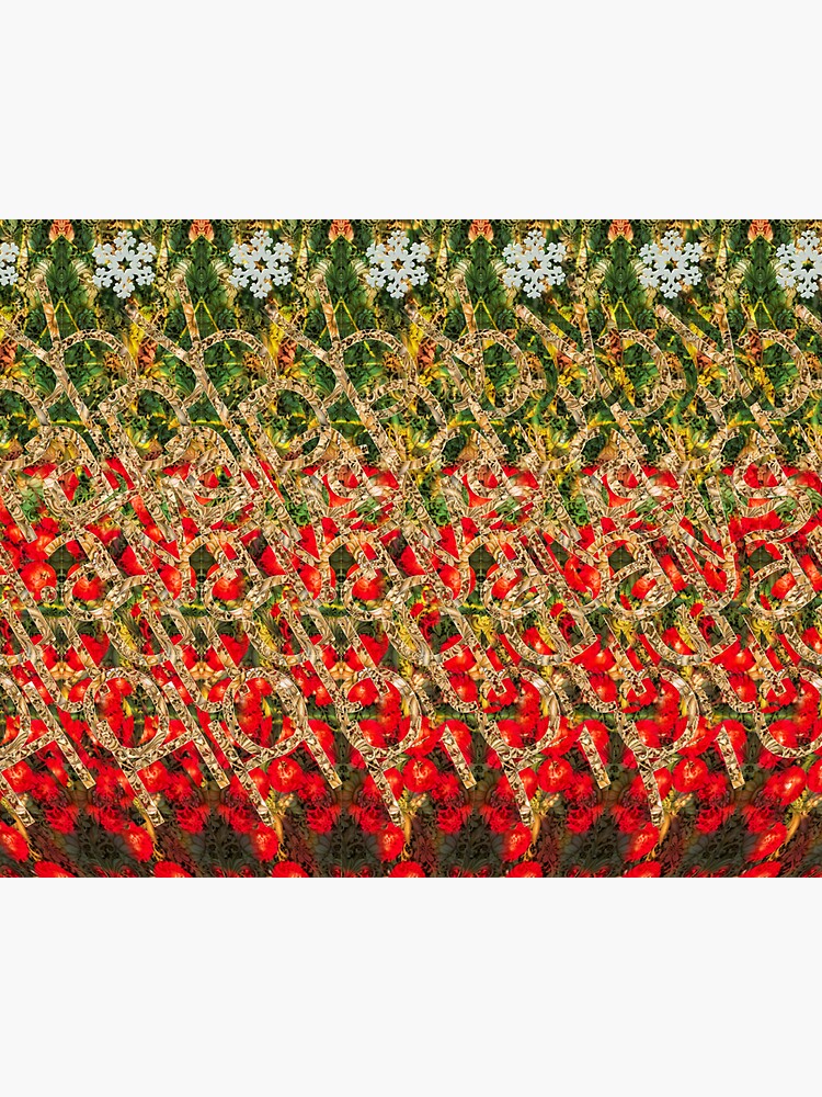 "Happy Holidays 3D Stereogram Illusion" Sticker by eyetricks | Redbubble