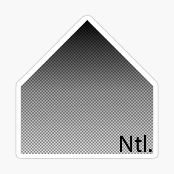 "Ntl." Sticker for Sale by SkyAfterDusk | Redbubble